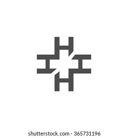 H Cross Logo Stock Vector (Royalty Free) 365731196 | Shutterstock