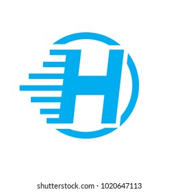 H Fast Letter Logo Stock Vector (Royalty Free) 1020647113 | Shutterstock