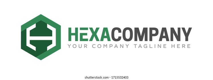 H Hexa Flat Logo Design Stock Vector (Royalty Free) 1715532403 ...