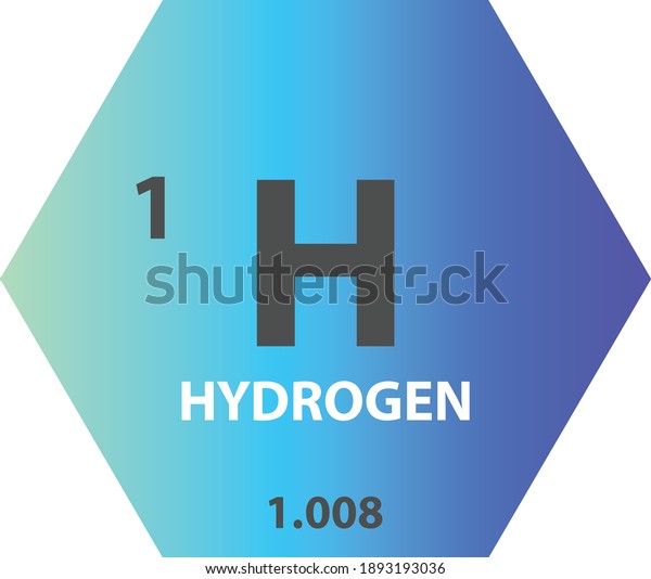 H Hydrogen Non Reactive Metal Chemical Stock Vector (Royalty Free ...