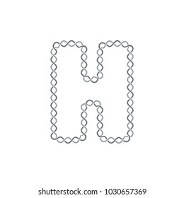 H Infinity Letter Logo Icon Design Stock Vector (Royalty Free ...