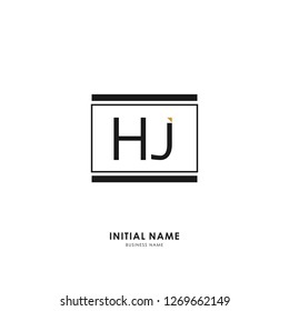 H J Hj Initial Logo Letter Stock Vector (Royalty Free) 1269662149 ...
