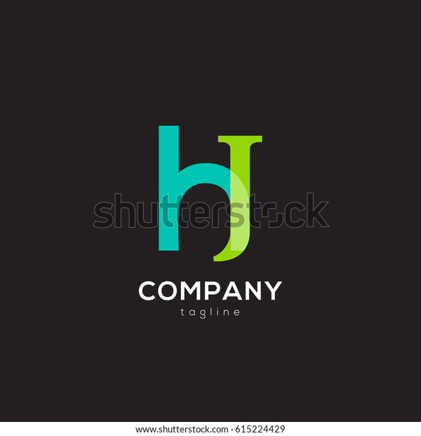 H J Letter Logo Design Vector Stock Vector (Royalty Free) 615224429 ...