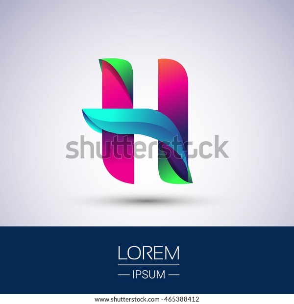 H Letter Colorful Logo Vector Design 库存矢量图（免版税）465388412 | Shutterstock