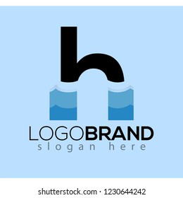 H Letter Shopping Cart Logo Template Stock Vector (Royalty Free) 1600006516