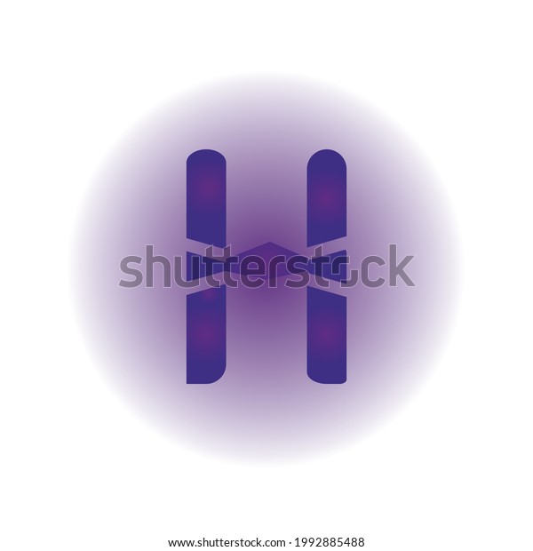H Letter Mark Logo Design Stock Vector (Royalty Free) 1992885488 ...