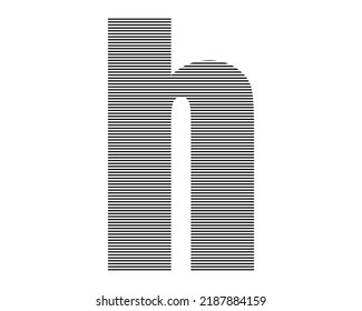 H Line Logo Design Graphic Vector Stock Vector (Royalty Free ...