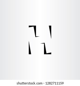 H Logo Letter Negative Space Icon Stock Vector (Royalty Free ...