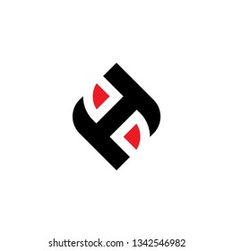 H Logo Symbol Black Vector Sign Stock Vector (Royalty Free) 1342546982 ...
