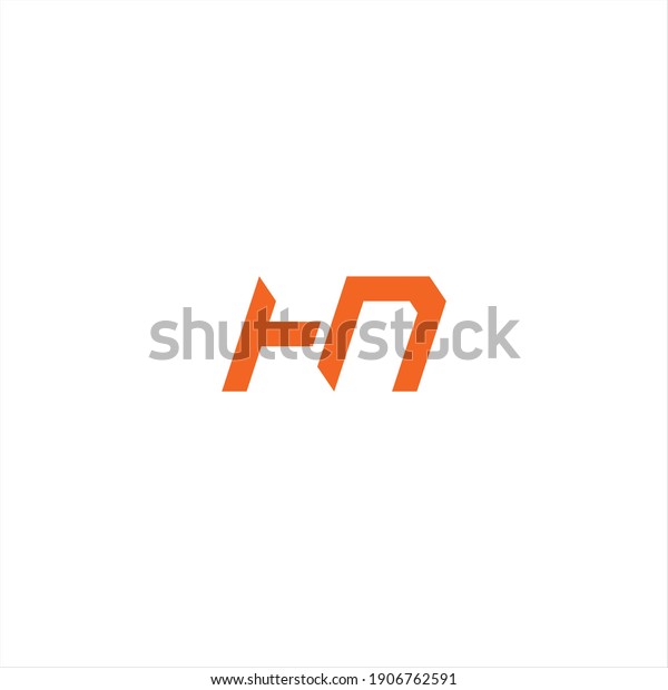 H N Letter Logo Vector Design Stock Vector (Royalty Free) 1906762591