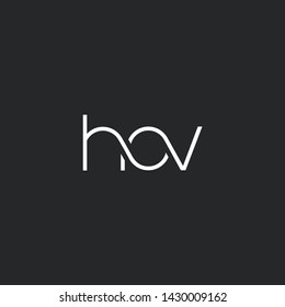 H E V Letters Joint Logo Stock Vector (Royalty Free) 1430009147 ...