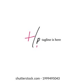 H P Hp Initial Logo Handwriting Stock Vector (Royalty Free) 1999495043 ...