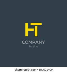 H T Letter Logo Design Element Stock Vector (Royalty Free) 509091409 ...