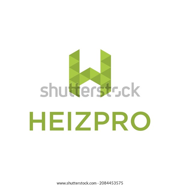 H Triangle Icon Logo Design Element Stock Vector (Royalty Free ...