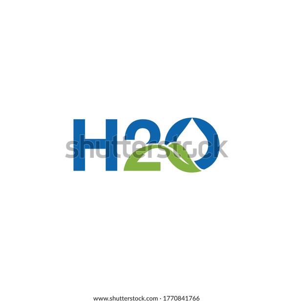 H2o H20 Letter Simple Unique Logo: Vector có sẵn (miễn phí bản quyền ...