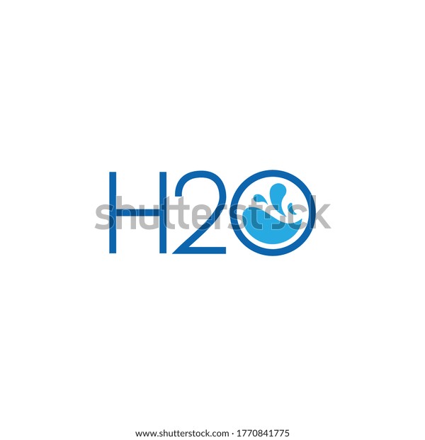 H2o H20 Letter Simple Unique Logo Stock Vector (Royalty Free) 1770841775