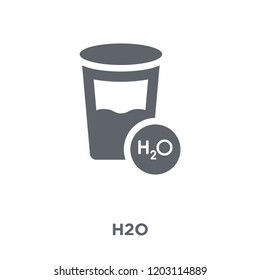 H2o Icon H2o Design Concept Collection Stock Vector (Royalty Free ...