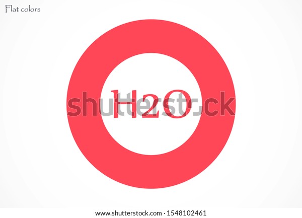 H2o Icon H2o Linear Symbol Design Stock Vector (Royalty Free ...