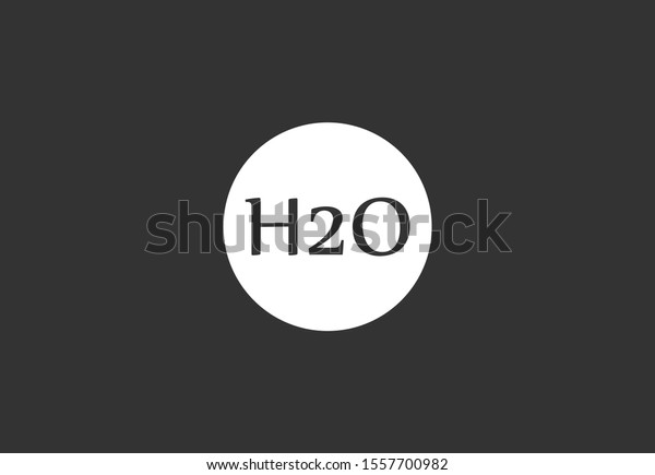 H2o Icon H2o Linear Symbol Design Stock Vector (Royalty Free ...