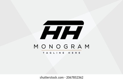 Ha Hh Letters Logo Monogram Stock Vector (Royalty Free) 2067852362 ...