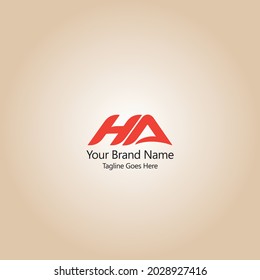 Ha Vector Logo Design Brand Identity Stock Vector (Royalty Free ...