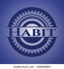 Habit Denim Background Vector Illustration Detailed Stock Vector ...