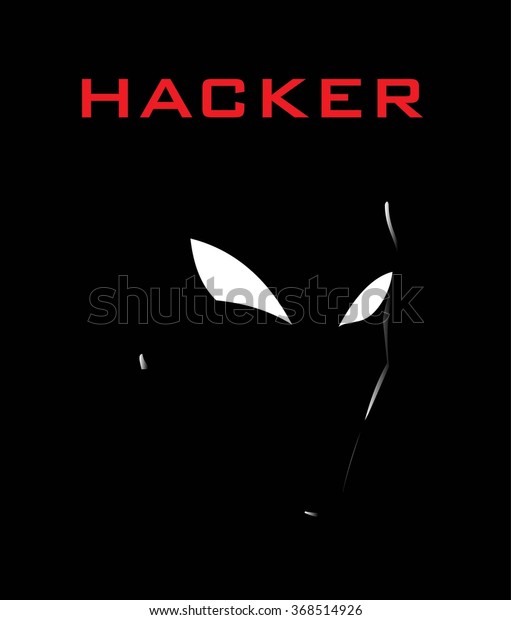 Hacker Eyes Dark Robber Burglar Stock Vector (Royalty Free) 368514926 ...