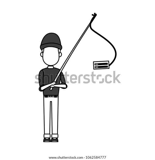 Hacker Fishing Rod Stock Vector (Royalty Free) 1062584777 | Shutterstock