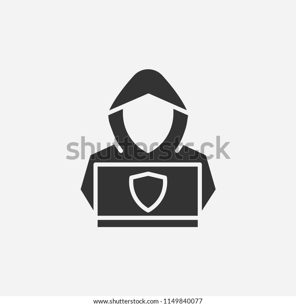 Hacker Icon Illustrationvector Password Sign Symbol Stock Vector ...