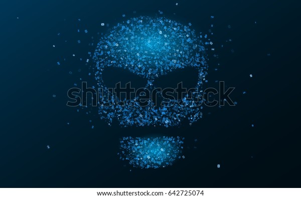 Hacking System Abstract Luminous Skull Blue Stock Vector (Royalty Free ... Hacking System Abstract Luminous Skull Blue Stock Vector (Royalty Free ...