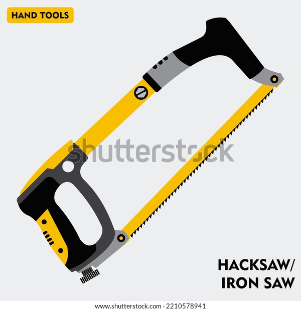 Hacksaw Aka Finetoothed Saw Vector Illustration Stock Vector (Royalty ...