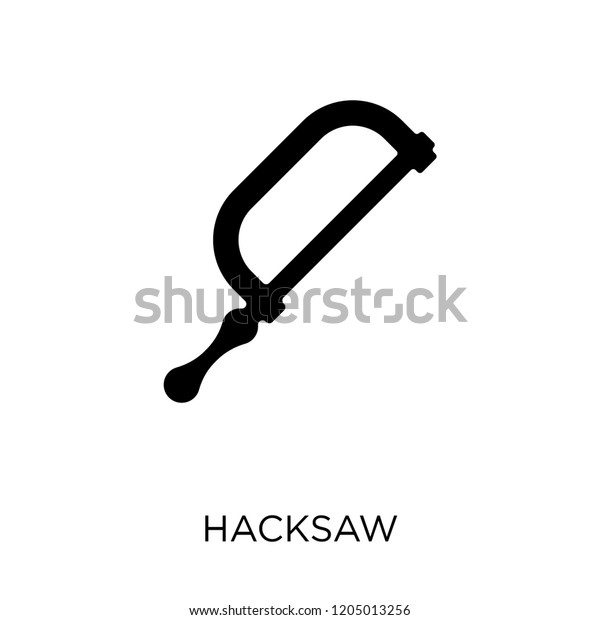 Hacksaw Icon Hacksaw Symbol Design Construction Stock Vector (Royalty ...