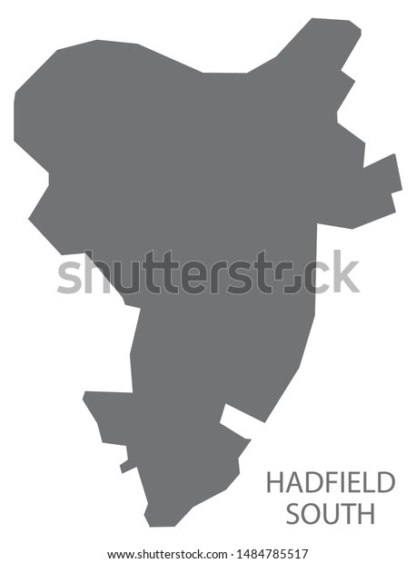 Hadfield South Grey Ward Map High Stock Vector (Royalty Free ...