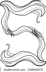 Hair Alphabet Numbers Vector Stock Vector (Royalty Free) 1500436979 ...