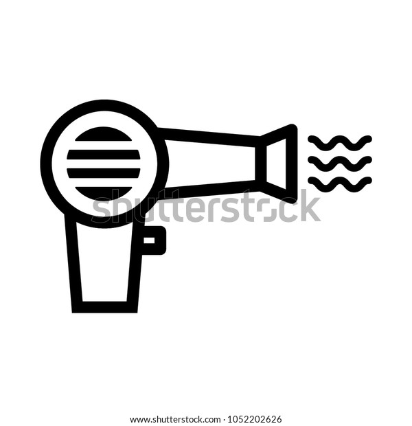 Hair Dryer Illustration Stock Vector Royalty Free 1052202626
