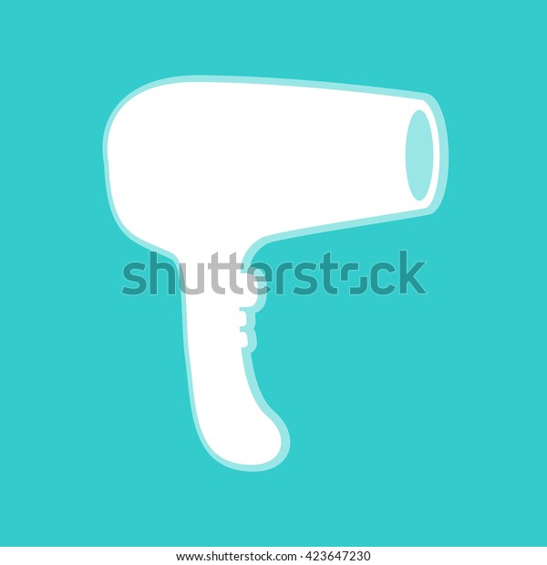 Hair Dryer Sign Stock Vector (Royalty Free) 423647230