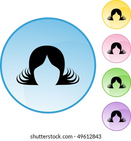 Hair Extensions Stock Vector (Royalty Free) 49612843 | Shutterstock