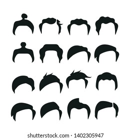 Hair Icons Vector Set 4 Stock Vector (Royalty Free) 1402767101