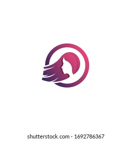Hair Logo Icon Vector Isolated Stock Vector (Royalty Free) 1692786367 ...