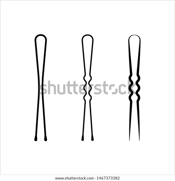 Hair Pin Icon Hair Bobby Pin Stock Vector (Royalty Free) 1467373382 ...