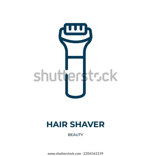 Hair Shaver Icon Linear Vector Illustration Stock Vector (Royalty Free ...