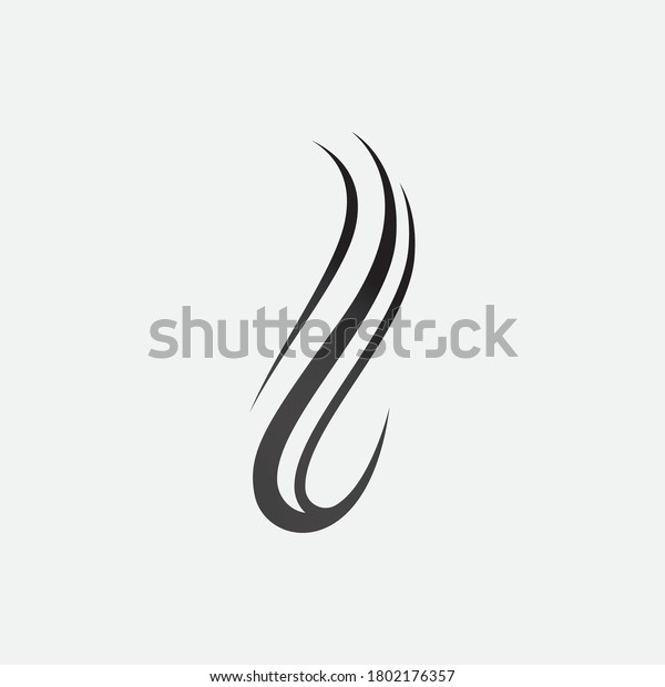 Hair Wave Icon Vector Illustratin Design Stock Vector (Royalty Free ...