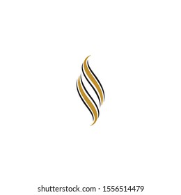 Hair Wave Logo Vector Icon Template Stock Vector (Royalty Free ...