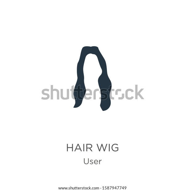 Hair Wig Icon Vector Trendy Flat Stock Vector (Royalty Free) 1587947749
