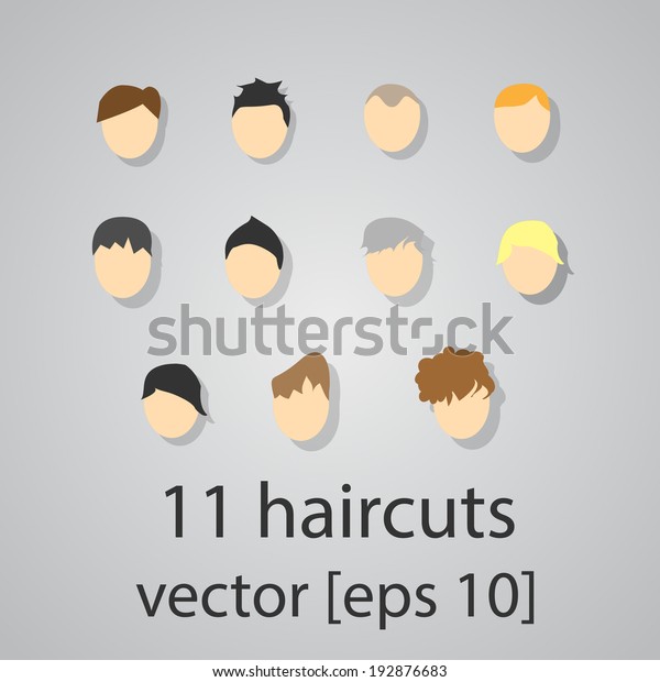 Haircuts Vector Illustration Stock Vector (Royalty Free) 192876683 ...