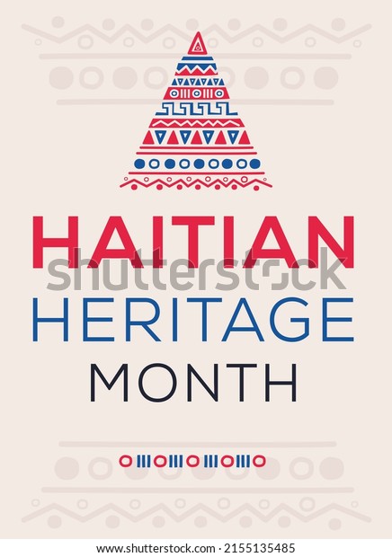 Haitian Heritage Month Held On May: เวกเตอร์สต็อก (ปลอดค่าลิขสิทธิ์ ...