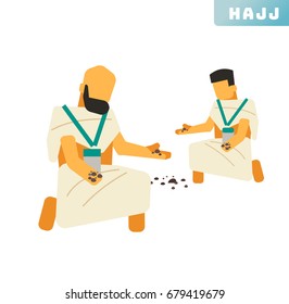 Hajj Icon Collection Set Vector Illustration Stock Vector (Royalty Free ...