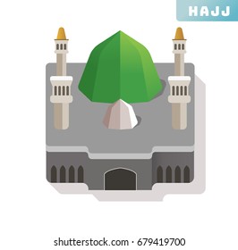 Hajj Icon Collection Set Vector Illustration Stock Vector (Royalty Free ...
