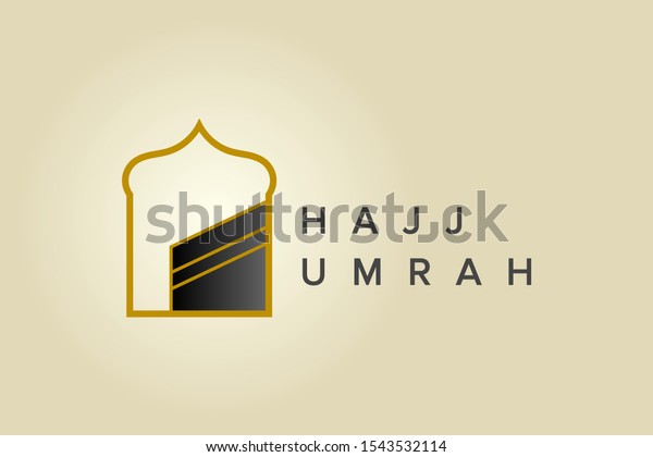 Hajj Umrah Logo Template Stock Vector (Royalty Free) 1543532114 ...