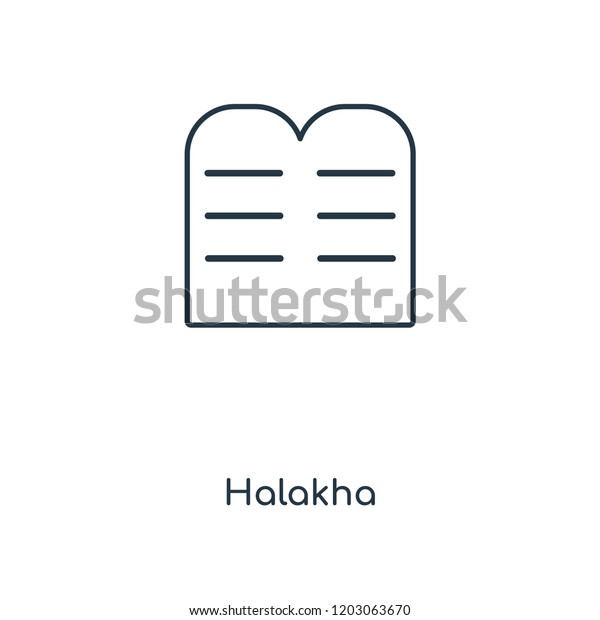 Halakha Concept Line Icon Linear Halakha Stock Vector (Royalty Free ...